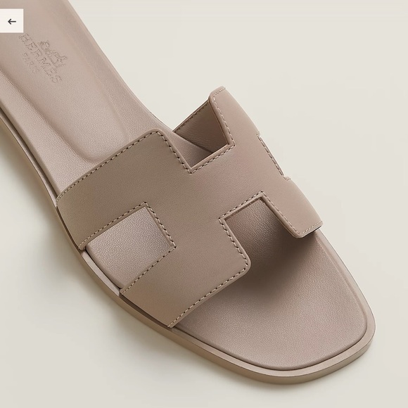 Hermes | Shoes | Hermes Oran Sandal Beige Mastic 38 | Poshmark